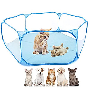 Oceek Small Animals Cage Tent Small Animals Pet Cages Kits Favola Hamster Cage Pets Ferret Nation Critter Pet Playpen Tent Guinea Pig Cage Rabbit Cage for Guinea Pig, Rabbits, Hamster