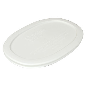 Corningware F-15-PC Oval French White 15-ounce Plastic Lid - 2 Pack