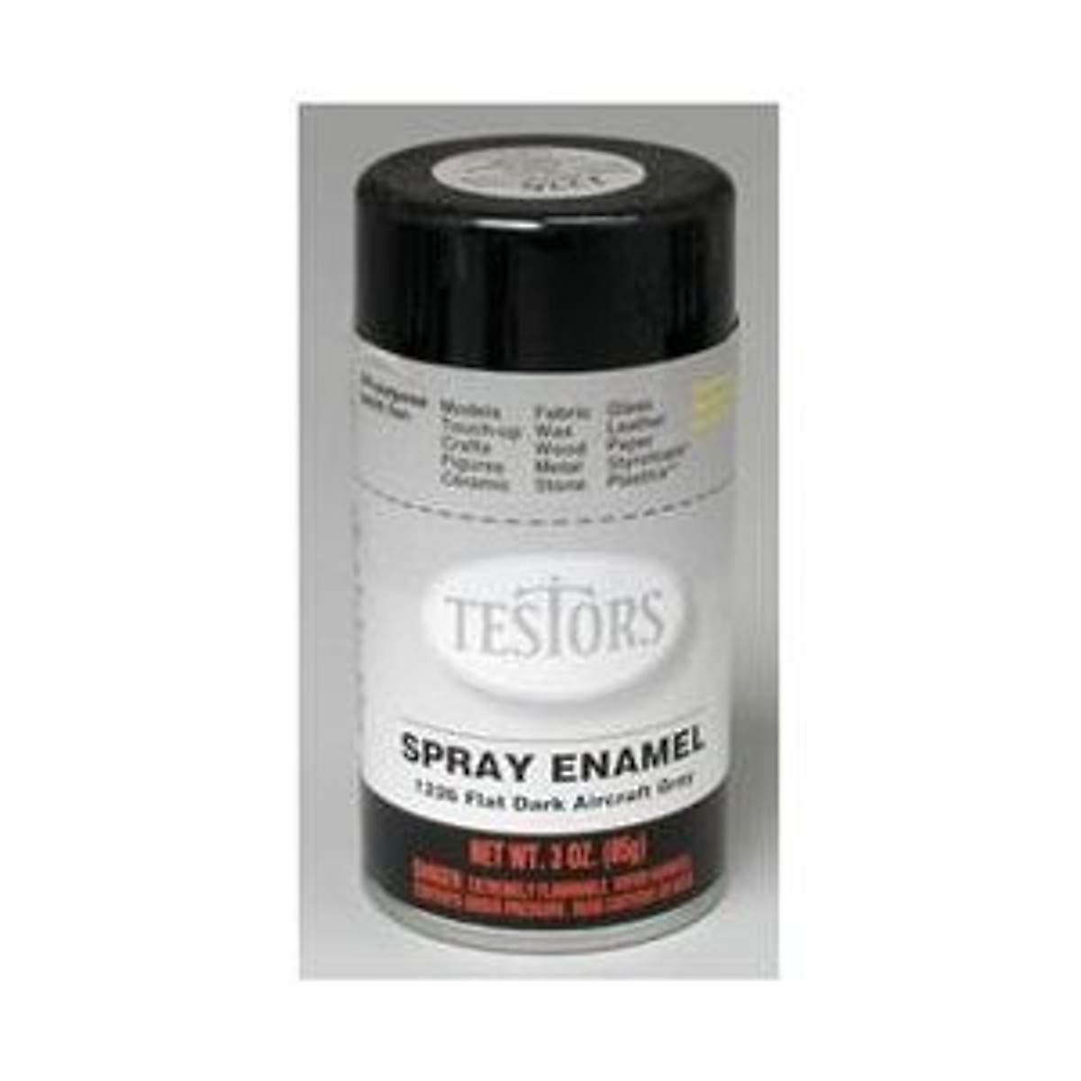 Testor Corp. Flat Dark Aircraft Grey Enamel Paint 3oz Spray Can