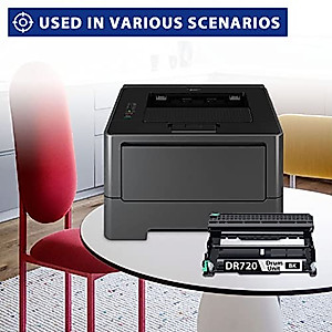 MANDBOY DR720 Drum Unit Replacement for Brother DR-720 Compatible HL-5440D HL-5450DN HL-5470DW/DWT HL-6180DW/DWT DCP-8110DN DCP-8150DN DCP-8155DN MFC-8950DW/DWT Printer Black (1 Pack,Not Toner)