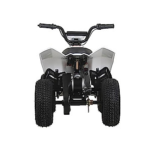 SYX MOTO ATV CUB Electric Mini Dirt Quad 4 Wheeler EPA Approved for kids up to 110lbs,BLACK