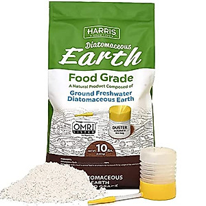 HARRIS Diatomaceous Earth Food Grade, 10lb with Powder Duster Included in The Bag