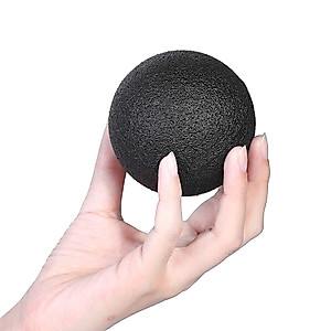 Tgoon Foam Roller Ball, Yoga Foam Roller Ease Stiffness Relax Muscles for Rehab Exercises for Stability Exercise(Black, 8CM Single Ball)