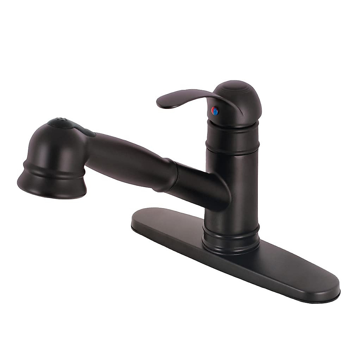 Kingston Brass GSC7575WEL Pull-Out Kitchen Faucet, 8-9/16" in Spout Reach, Oil Rubbed Bronze