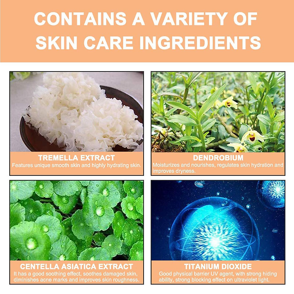 Mushroom Head Air Cushion BB Cream,Concealer Lasting Nude Makeup Moisturizing Pigment CC Liquid Foundation, Even Skin Tone Makeup Base Primer（Natural）