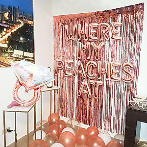 JeVenis Funny Bachelorette Party Decorations Bridal Shower Decorations Peaches Party Decorations Peach Bridal Shower Balloons