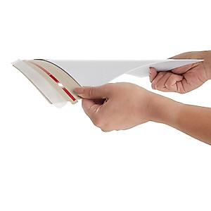 100 Pack Stay Flat Rigid Mailers 6x8, Self Adhesive Bulk White Cardboard Envelopes for Shipping Photo, Documents