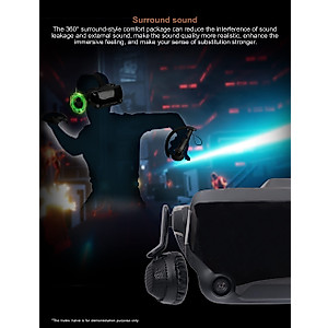 WYWY.Wide PU Leather Earmuffs Compatible with Valve Index VR Headset Speaker Earmuffs Protective Cover VR Earphone Cover