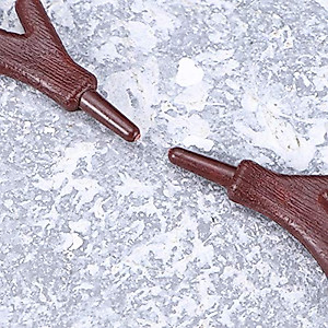 Artibetter 100PCS Christmas Plastic Antlers Branch Snowman Hand Craft Xmas Reindeer Horn Decoration