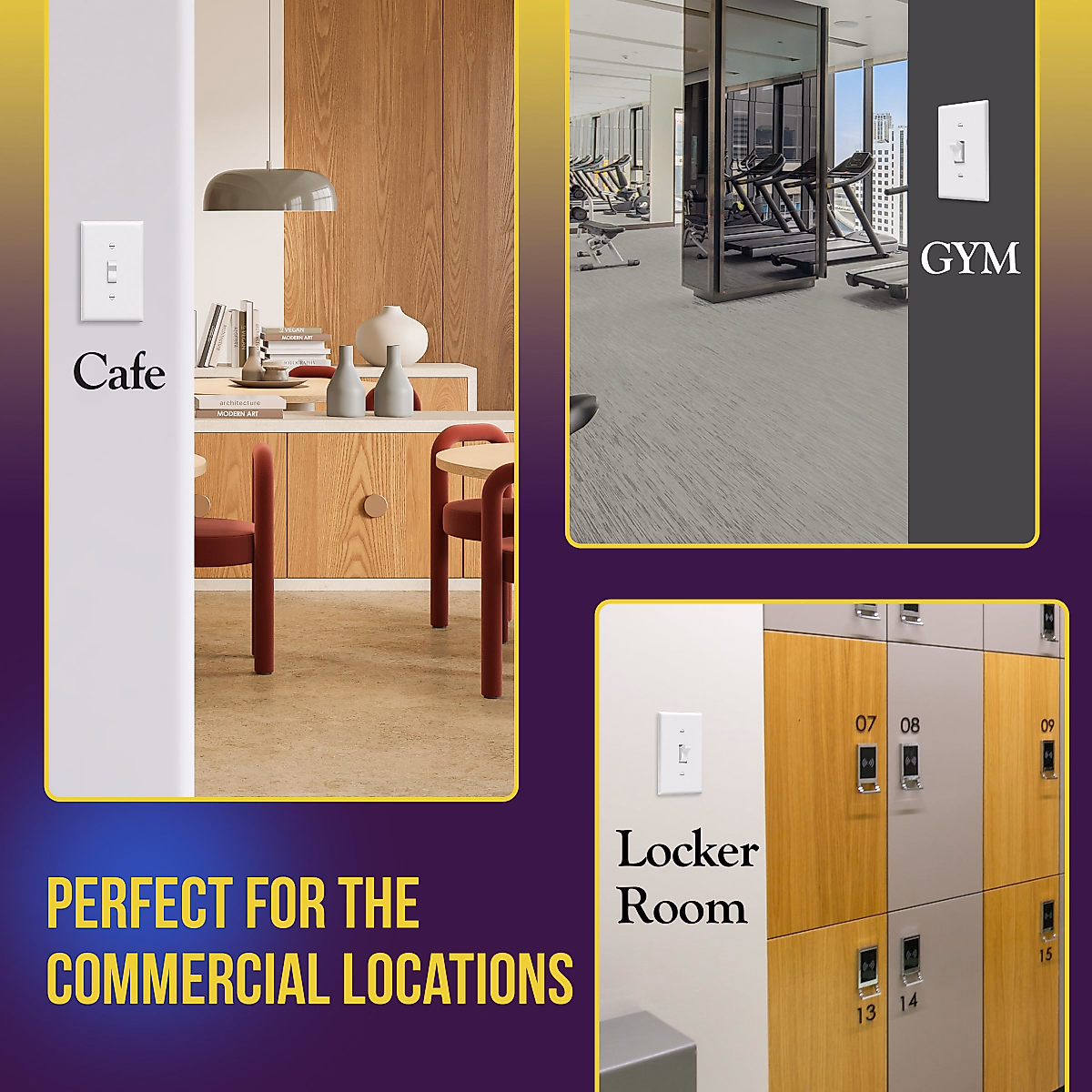 ENERLITES Light Switch Cover Plate, Toggle Wall Plate Cover, Size 1-Gang 4.50" x 2.76", Unbreakable Polycarbonate Thermoplastic, 8811-W-10PCS, White (10 Pack)