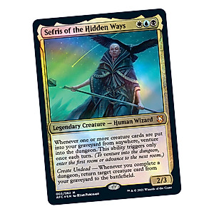 Magic: The Gathering Adventures in The Forgotten Realms Commander Deck – Dungeons of Death (White-Blue-Black)