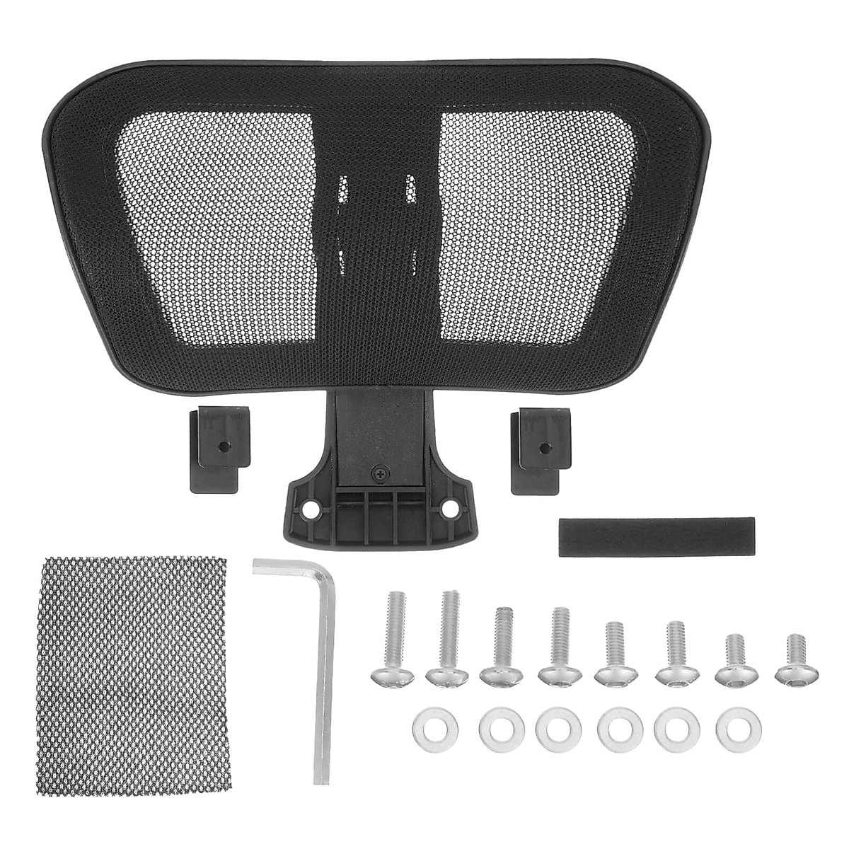 LIFKOME Wheelchair Accessories Chair Mesh Headrest Office Chair Headrest Universal Attachment Neck Support Cushion Height Adjustable Head Pillow for Office Computer Chair Black Adjustable Pillows