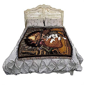 Pure Country Weavers All Burned Out Cat Blanket by Charles Wysocki - Gift for Cat Lovers - Tapestry Throw Woven from Cotton - Made in The USA (72x54)