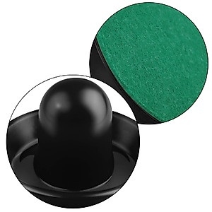 URATOT Air Hockey Pushers and Air Hockey Pucks Air Hockey Paddles, Goal Handles Paddles Replacement Accessories for Game Tables(4 Pushers, 8 Red Pucks and 8 Green Pads)