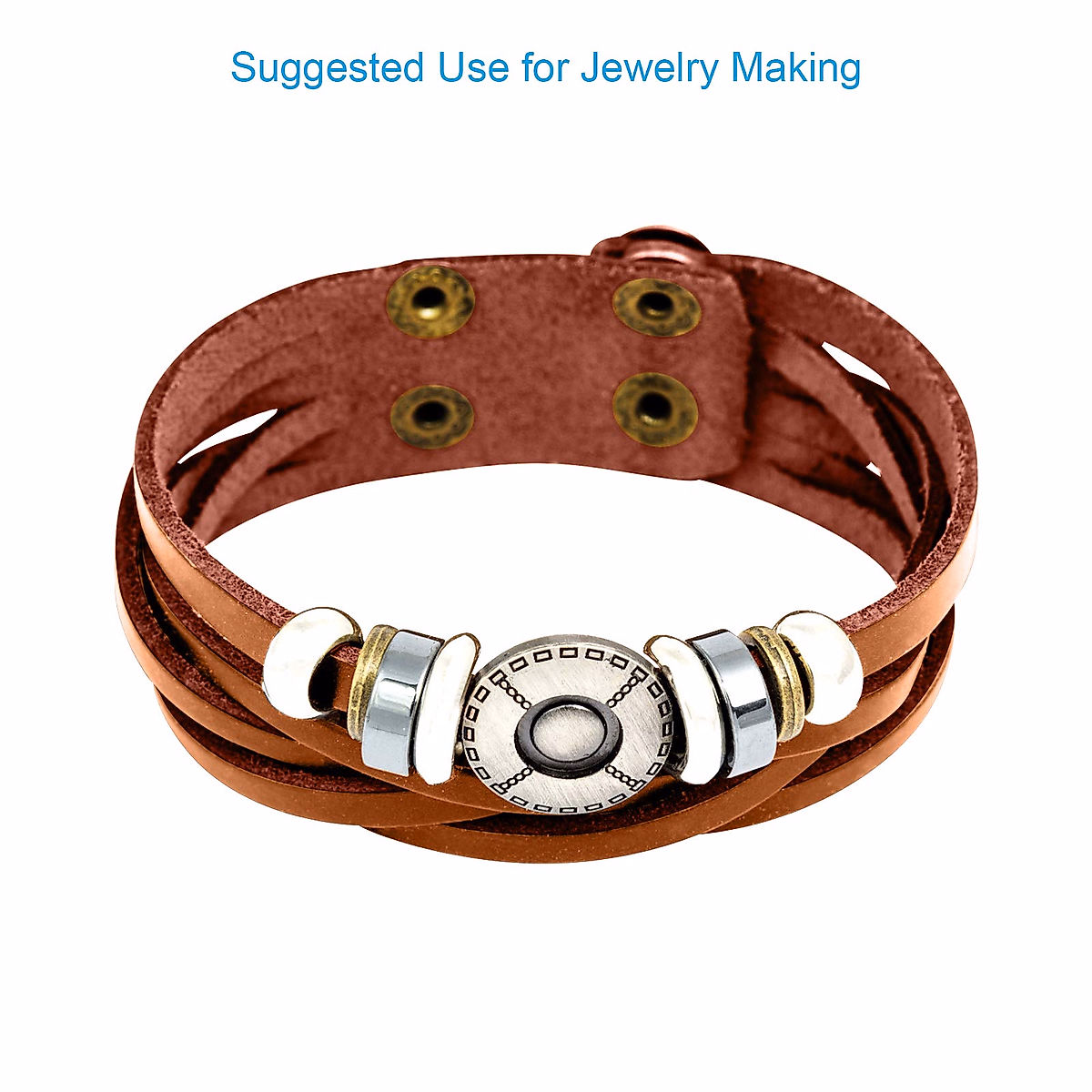 TeeLiy 3mm Flat Genuine Leather Cord, Strip Cord Braiding String Tan for Jewelry Making, Leather Shoe Lace, Arts & Crafts (Tan_3MM_5Yards)