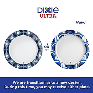 Dixie Ultra Large Plates, Disposable Plates for Heavy Messy Meals, 12 Count (Pack of 1)