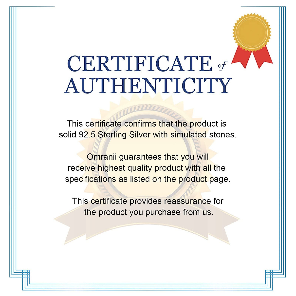 OMRANII Simulated Cubic Zirconia Size-10 Emerald Cut Art Deco Bridal Wedding Engagement Ring Baguette CZ 925 Sterling Silver