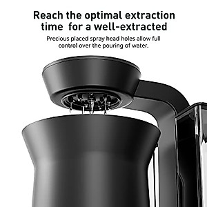 Tredy 2-in-1 Brew & Pour Over Coffee Maker, 2-Cup Automatic Coffee Maker Machine Brewer or Manual Pour Over Coffee Dripper (480ML/16OZ)