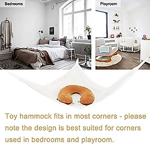 PayPie Toy Hammock, Storage Hammock Toy Organizer,Ultralight Large Storage Net for Teddy Bears, Balls, Toys, Linen Storage and Gear (1.4*1*1M)
