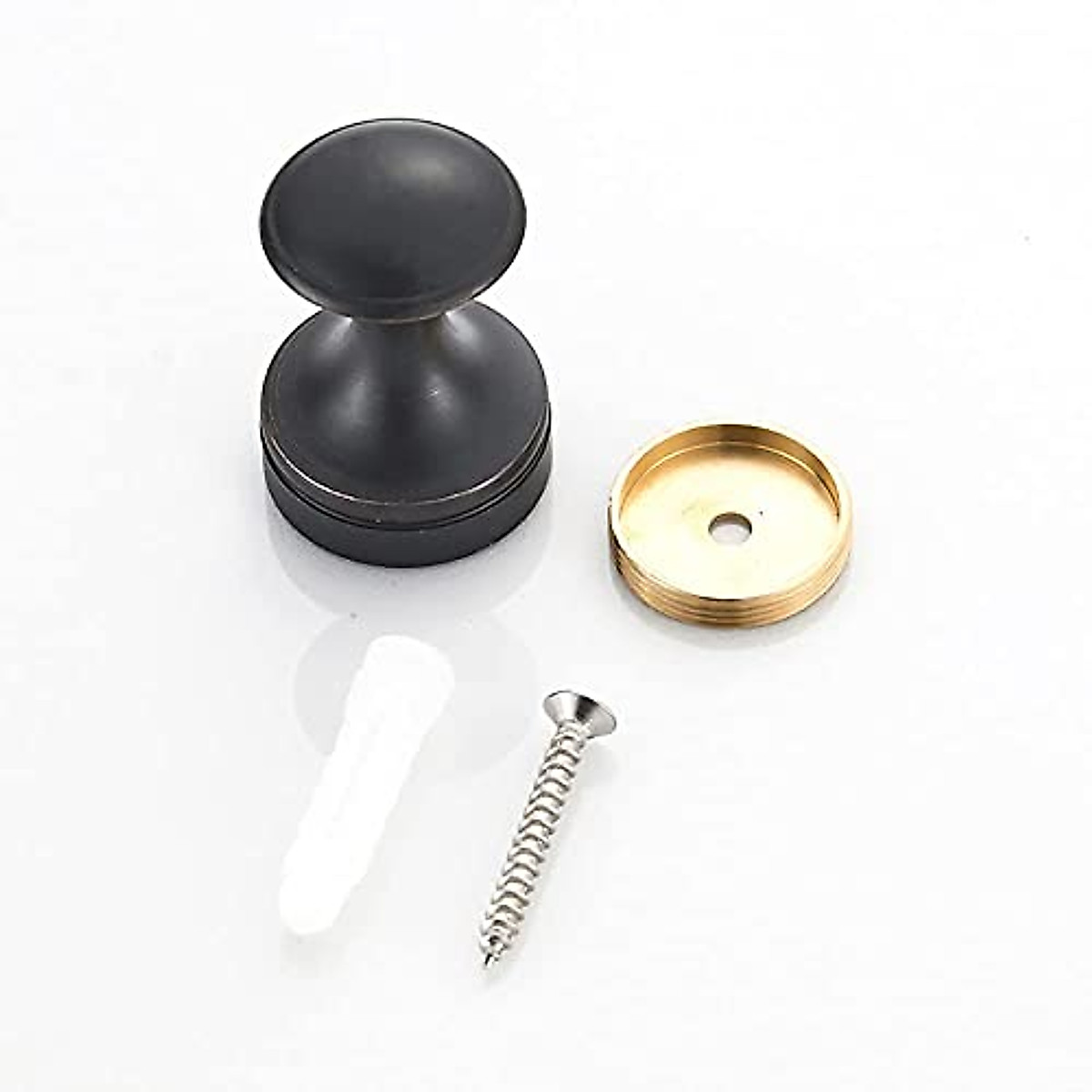 Leyden Bronze Towel Hooks, Oil Rubbed Brass Robe Hooks Antique Coat Clothes Hanger Bathroom Kitchen 2 Packs