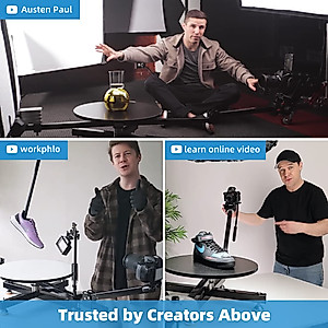 RAUBAY 360 Degree Spinner(Standard Version) Professional Photography Turntable, Rotating Camera Slider, Spinning Photo Video Booth, Spin Platform for Product Photography, Commercial Video, Bullet-time