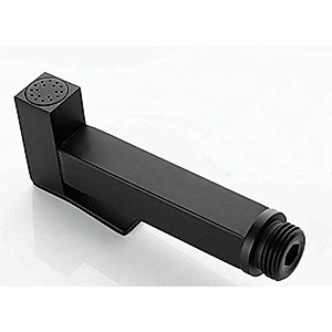 Matte Black Brass Hand Held Toilet Bidet Sprayer Head Bathroom Shower Bidet Taps Spray Toilet Cleaning Faucet Shattaf