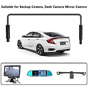 Aienxn 4 Pin 16.5 Ft Dash Cam Rear View Backup Camera Extension Cord for Car Backup Camera, Dash Cam Rear View Camera Q-054-16.5