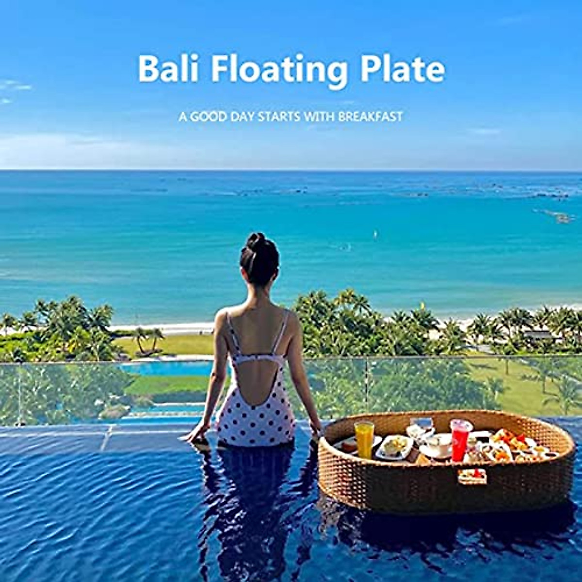 ENPAP Floating Tray, Floating Serving Trays, Pool Floating Bar for Adults, Drinks and Food Serving Tray for Pool Parties