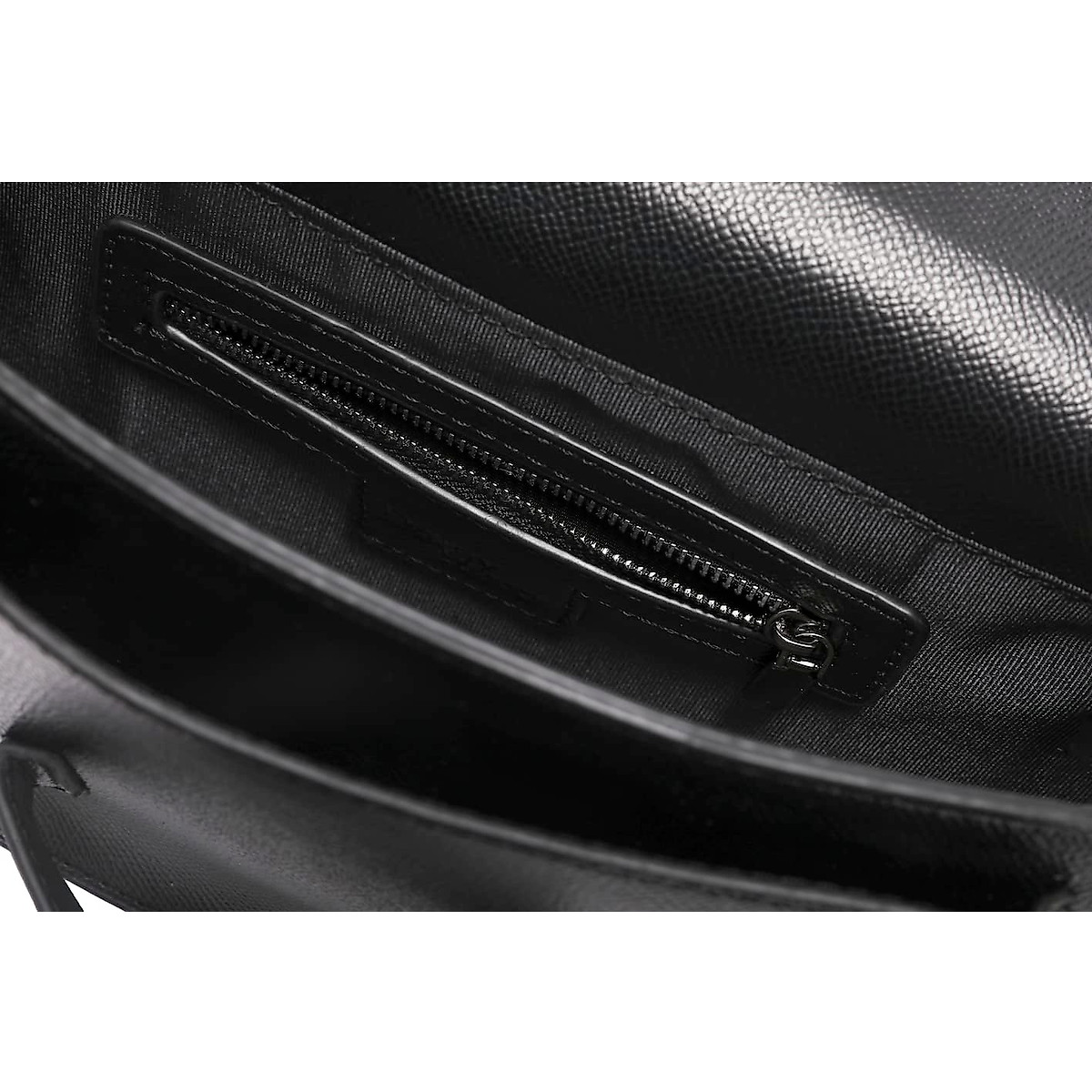 Daisy Rose Cross Body Bag with Magnet Closure - PU Vegan Leather Shoulder Bag - BLACK