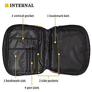 Buybai Horse Sunflower Printed Women Bible Cover Large Church Protector Bags Carrying Case Stationery Accessories