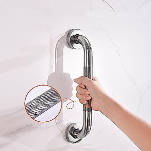 Stainless Steel Slip Shower Safety Support Handle Towel Rack for Bathroom Bathtub Kitchen Come with Mounted Screws