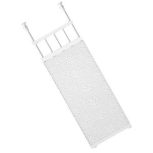 Cabilock Expandable Closet Tension Shelf Rod Adjustable Storage Rack Organizer DIY Divider Separator for Cabinet Wardrobe Cupboard Kitchen Bathroom White S