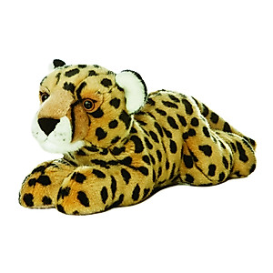 Aurora® Adorable Flopsie™ Cheetah Stuffed Animal - Playful Ease - Timeless Companions - Brown 12 Inches