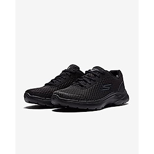 Skechers Women's GO Walk 6-Iconic Vision Sneaker, Black, 9