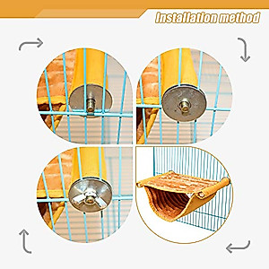 Bird Nest House Winter Warm Parrot House Bed Hammock Tent Toy Bird Cage Perch Stand for Parrots Budgies Parakeet Cockatiels Lovebird Cockatoo Finch Hamster Chinchilla and Other Small Animals (H01)
