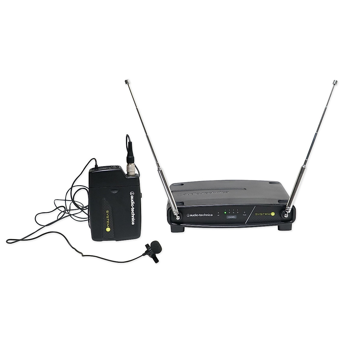 Audio-Technica ATW-901a/L Wireless Lavalier Microphone Mic + Samson Headphones