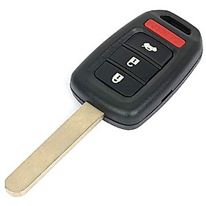 OCPTY 1 X Flip Key Entry Remote Control Key Fob Transmitter Replacement for Honda for Accord for Civic 1.8L 2.4L 2013-2015 4 Buttons