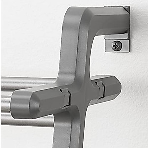 Whitmor 5-Tier Leaning Shoe Rack, Gray