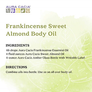 Aura Cacia Sweet Almond Skin Care Oil, 16-Ounce, Natural Source of Skin-Nourishing Fatty Acids & Lipids, No Paraben