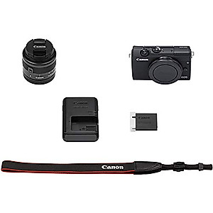 Canon EOS M200 Mirrorless Digital Camera with EF-M 15-45mm f/3.5-6.3 is STM Lens + 100S Sling Backpack + 128GB Memory Cards, Professional Photo Bundle (40pc Bundle)