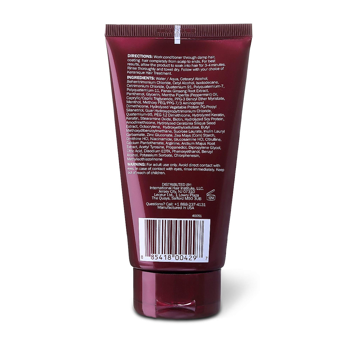 Keranique Volumizing Hair Growth Stimulating Conditioner - Keratin Amino Complex - Decreases Breakage - Seals Split Ends - Controls Frizz - Free of Sulfates, Dyes, and Parabens - 4.5 Fl. Oz