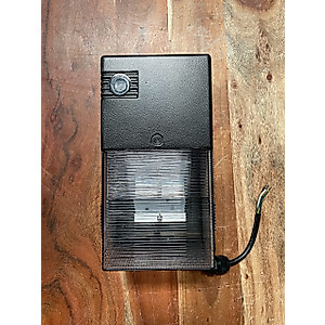 [2 Pack] 15W LED Mini Wall Pack Light with Photocell, 1500 lumens (5700K Cool White, Waterproof IP65) - UL, cUL Certified, Outdoor/Indoor Security for Entrance, Courtyard, Black