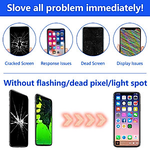 for iPhone 11 Screen Replacement 6.1 Inch, Diykitpl 3D Touch LCD Digitizer Replacement for A2111, A2223, A2221, with Repair Tools Kit+Magnetic Screw Mats+Screen Protector+Waterproof Frame Adhesive