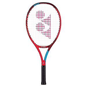 Yonex VCORE 25 Inch 6th Gen Junior Tennis Racquet, Tango Red