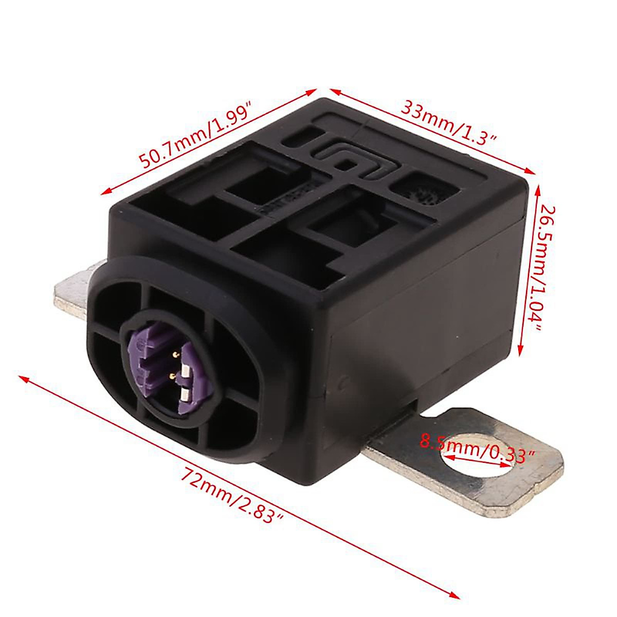 NEWHOW 4F0915519 Battery Fuse Box Overload Protection Trip Replacement for Audi A3 A4 A5 A6 A8 Q5 Q7 TT RS4 RS5 RS6 RS7 Replace 8P0937548, 4F0915457, 8J0915459