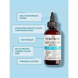 CURLSMITH - Scalp Stimulating Booster - Vegan Scalp Care Day Serum for Hair Growth (4oz)