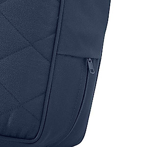 Classic Accessories Montlake FadeSafe Water-Resistant 42 x 18 x 3 Inch Outdoor Quilted Bench Cushion, Patio Furniture Swing Cushion, Navy, Patio Loveseat Cushion