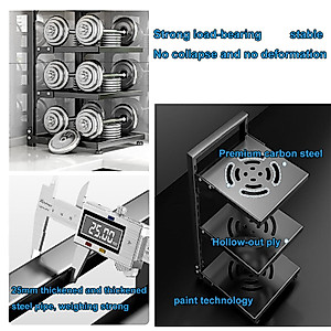 Pots And Pans Organizer for Cabinet.3-Tiers Heavy-Duty Pot and Pan Rack for Kitchen Organization, Height Adjustable and Space Saving Pot Organizer football Valentine's Day President's Day Gift