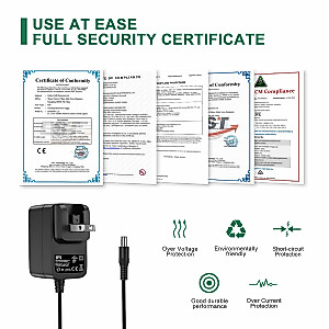FITE ON UL Listed 5.8V AC/DC Adapter Replacement for Singing Machine SML-385 SML385 SML385W SML385BTW SML385BTBK SML385UBK IN-385W SML625BTBK CD G Player BT Karaoke GKYPS0200058US1 Power Supply