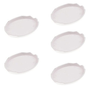 SGerste Shallow Reptile Amphibians Food and Water Dish Small Pets Corner Feeding Bowl for Mini Pets Reptile Turtle Tortoise Lizard Spider Scorpion - Small Eggshell